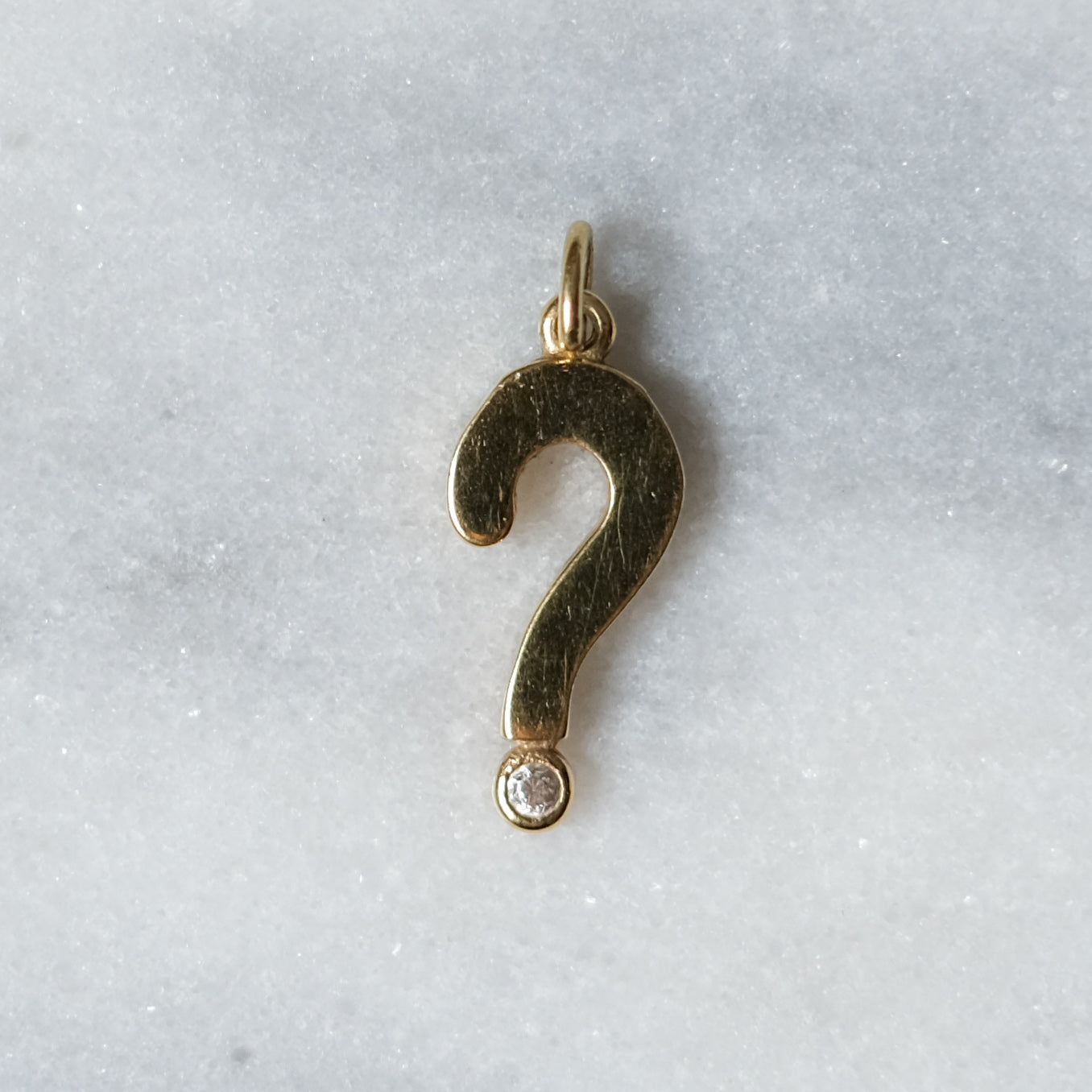 14K Yellow Gold Question Mark Charm | Eye of the Cat Jewellery